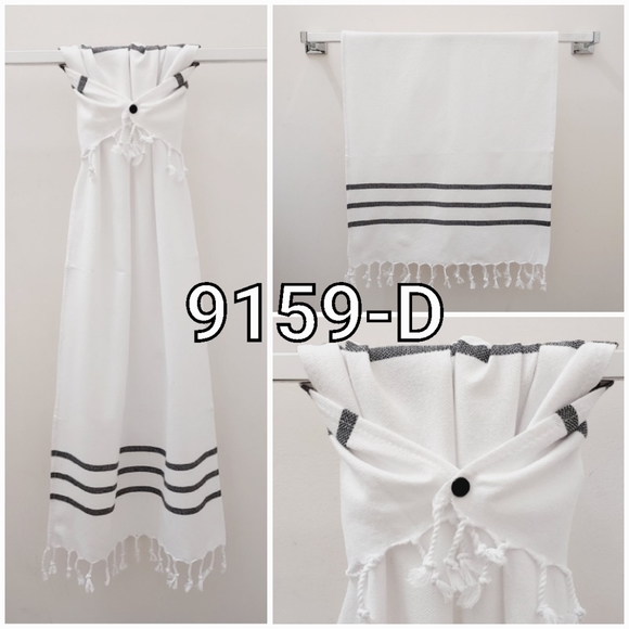 Bath | 9159d New 18x4 Turkish Hangnsnap Towel Premade Wsnap Large Hand ...